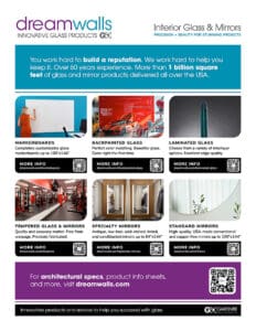 Glass and Mirror Product Resources - Dreamwalls
