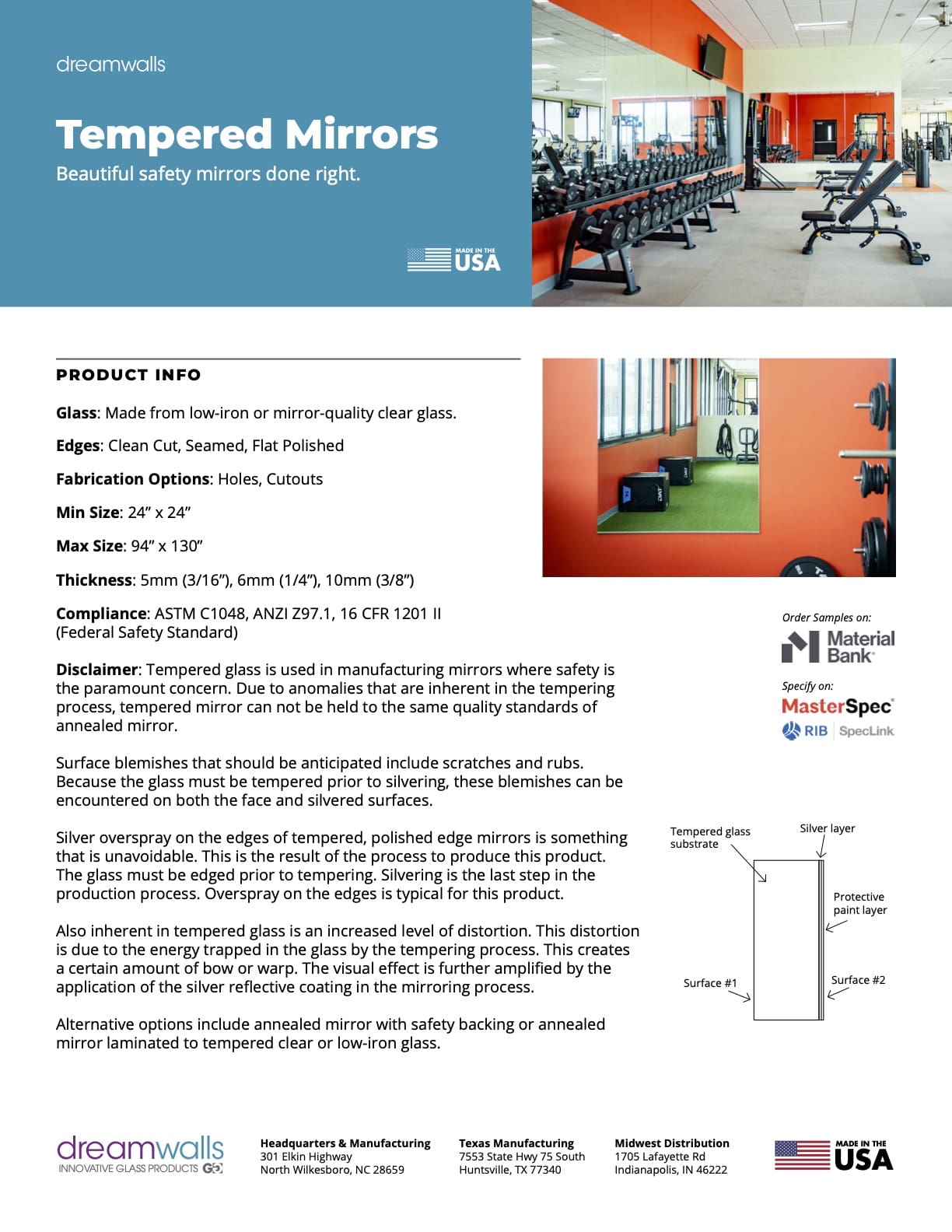 Tempered Mirrors - Dreamwalls