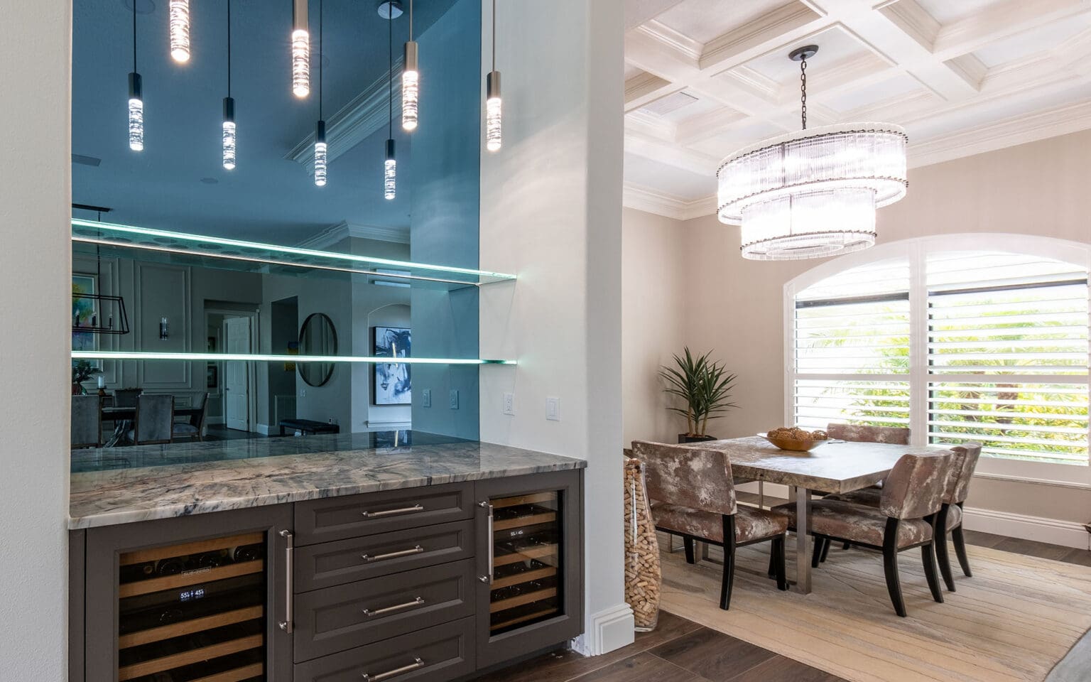 Bar Mirror: Using Dreamwalls Blue Tinted Mirror