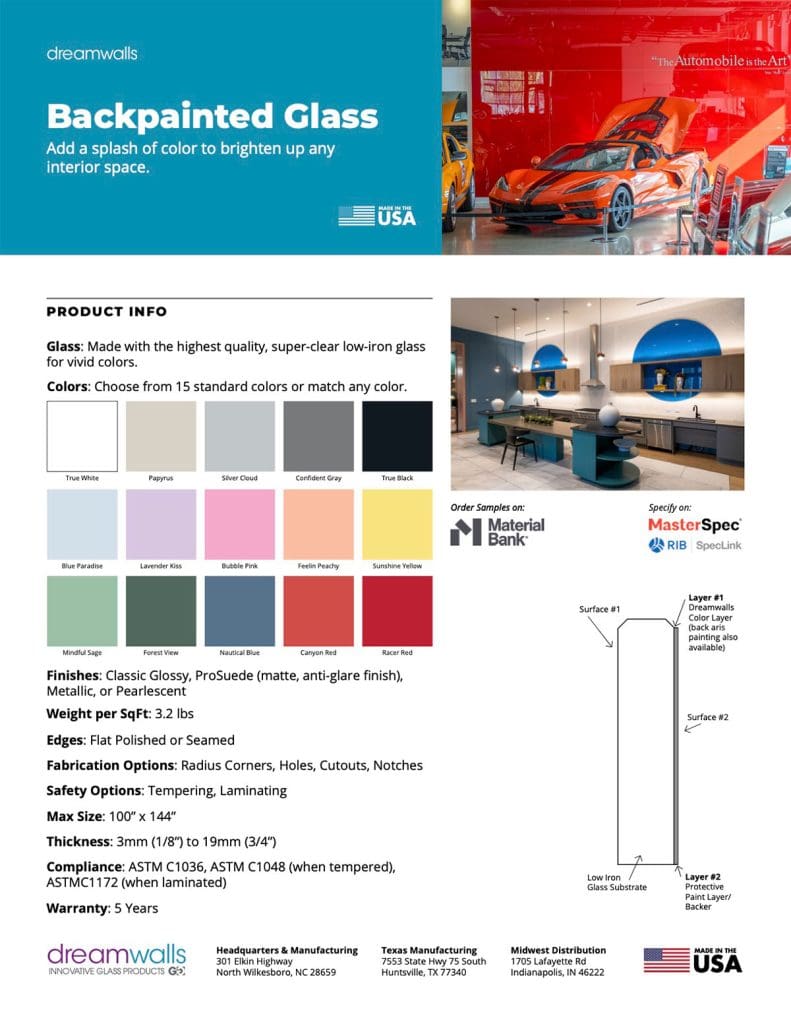 Dreamwalls Color Glass: Back Painted Glass for Interiors